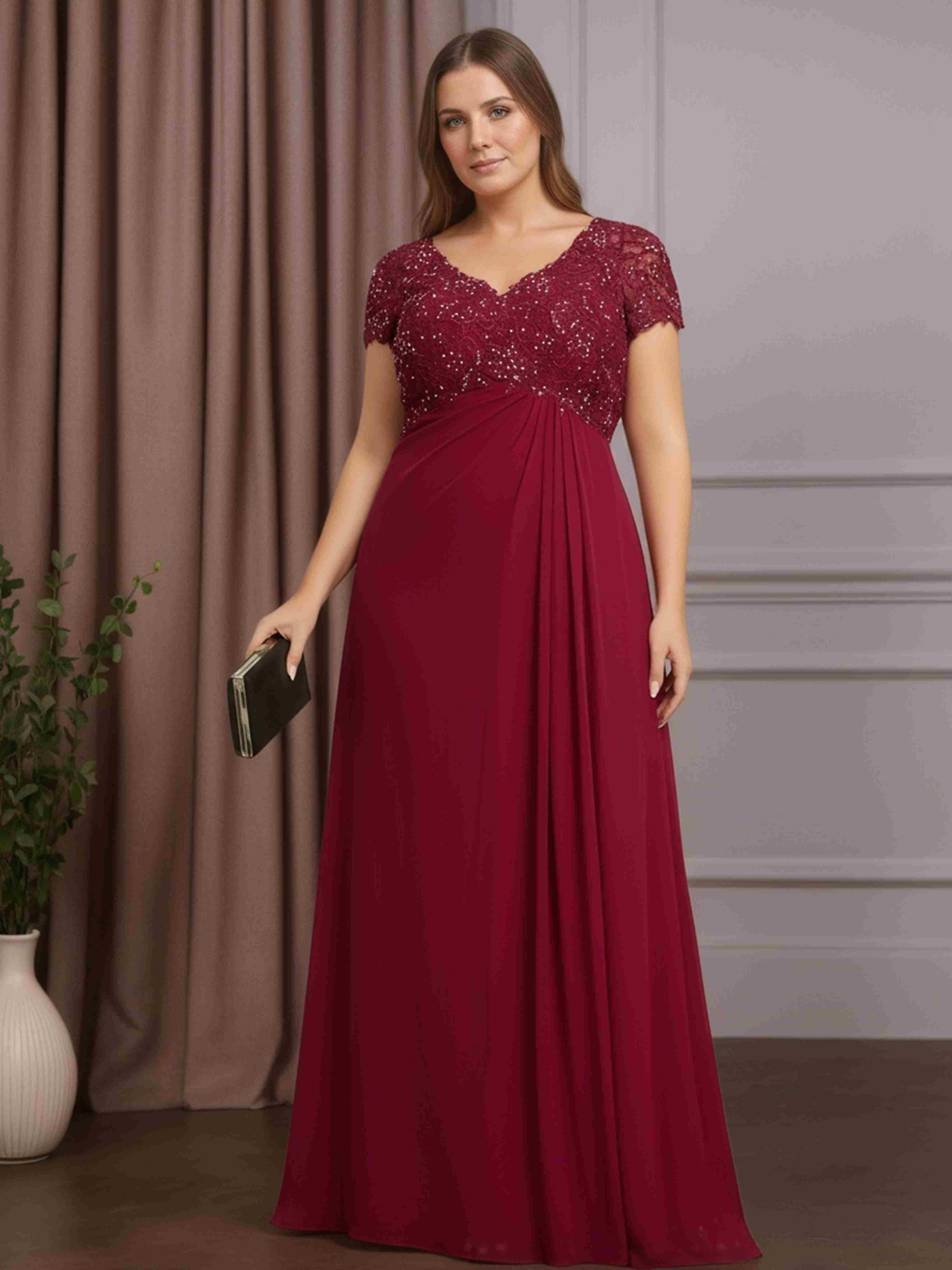 Beautiful Plus Size Mother of the Bride Long Dresses | Mollyevers ...