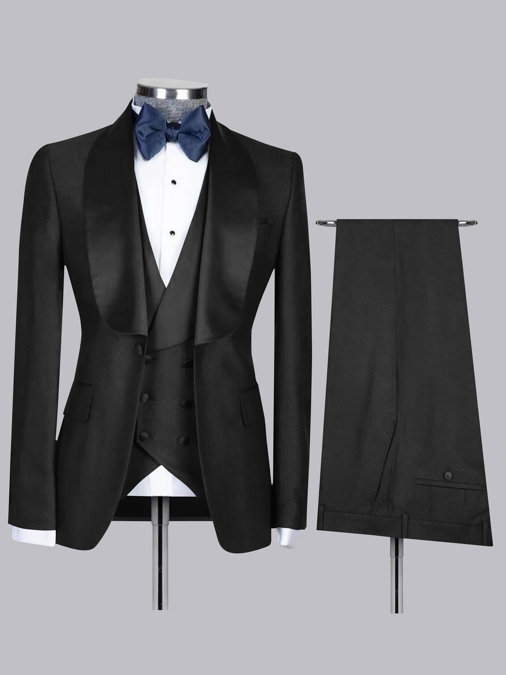 Men's Suits 3 Pieces Slim Fit One Button Elegant Formal Look Wedding D ...