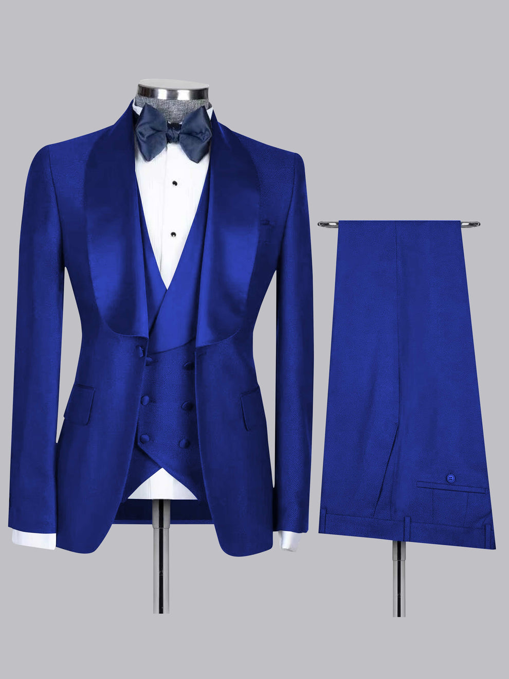 Men's Suits 3 Pieces Slim Fit One Button Elegant Formal Look Wedding D ...